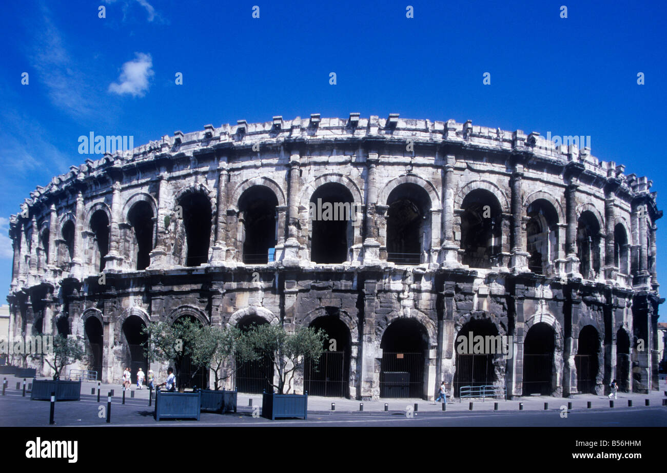 Roman Arena in Nimes in Southern France Stock Photo - Alamy