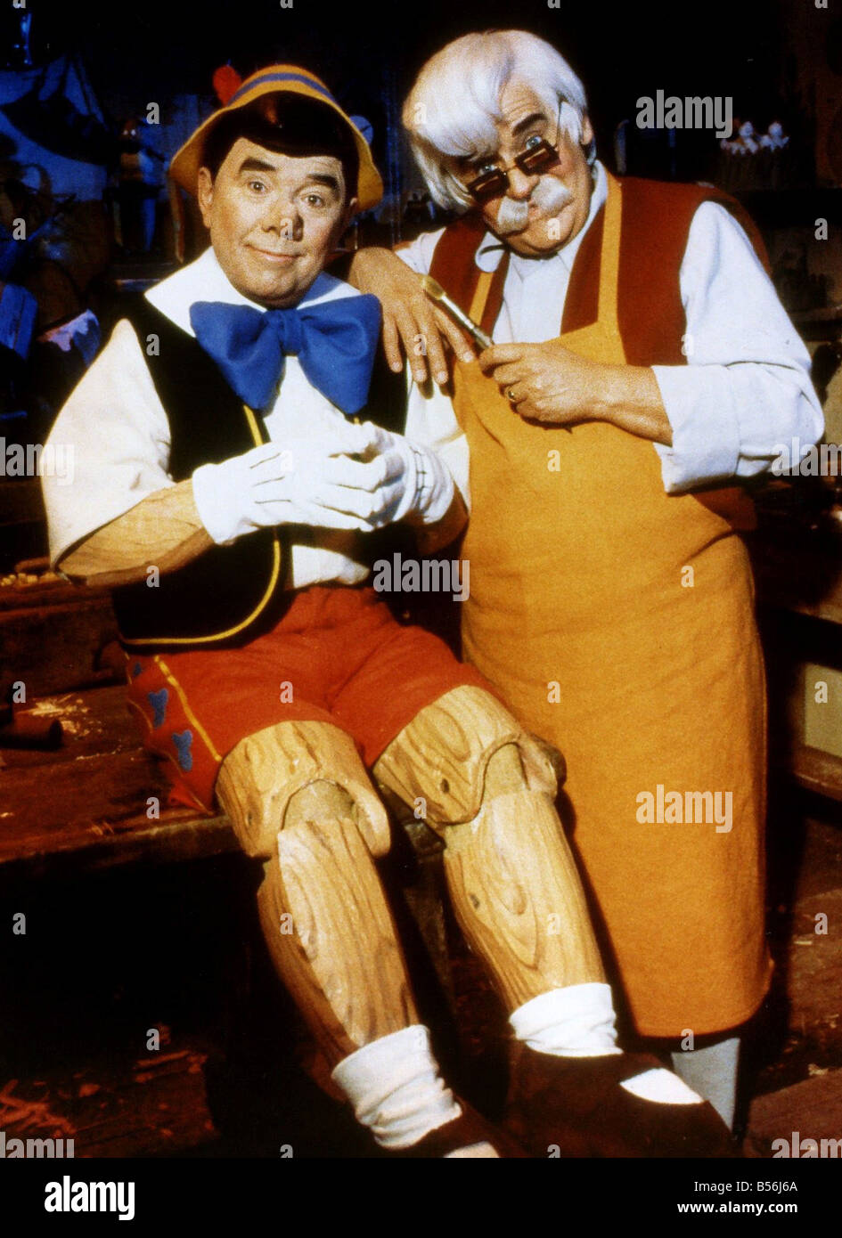 Ronnie Corbett Actor Comedian dressed as Pinnochio with Ronnie Barker ...