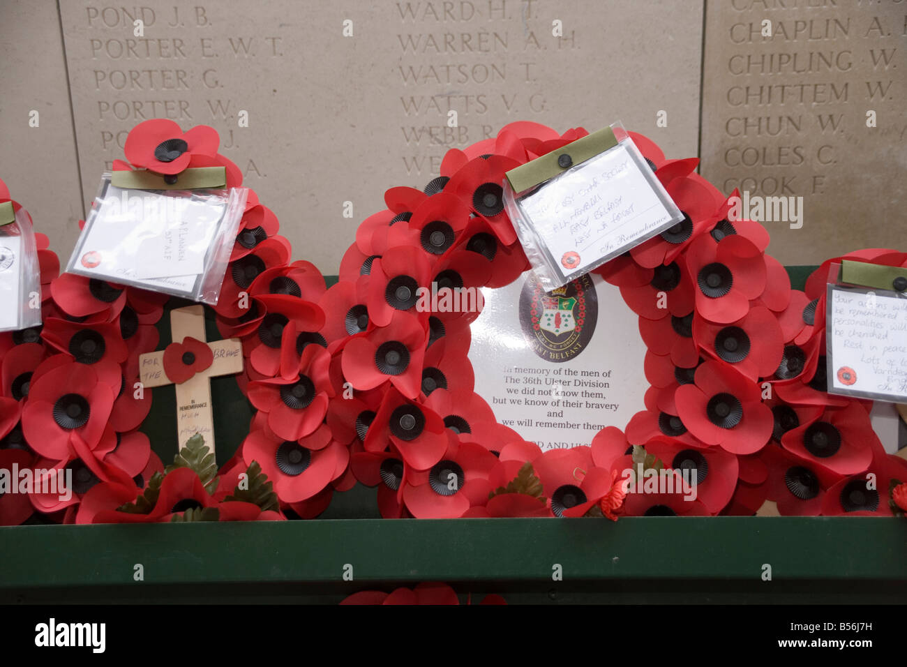 Wreath laid at Menin Gate, Ypres, memorial to the million men who ...