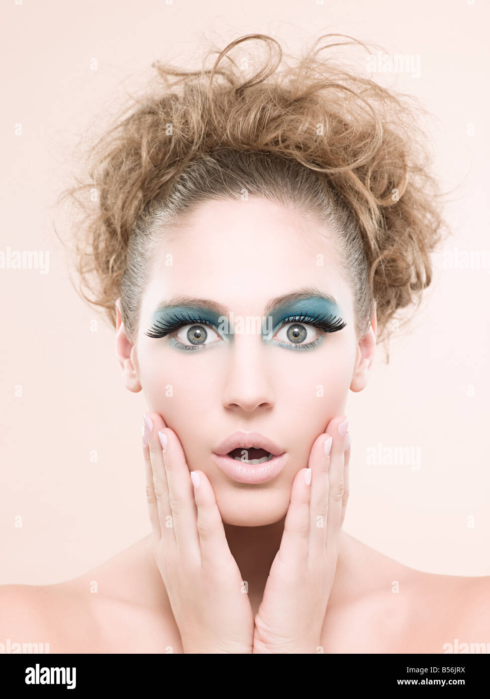 Young Woman Wearing False Eyelashes High Resolution Stock Photography ...