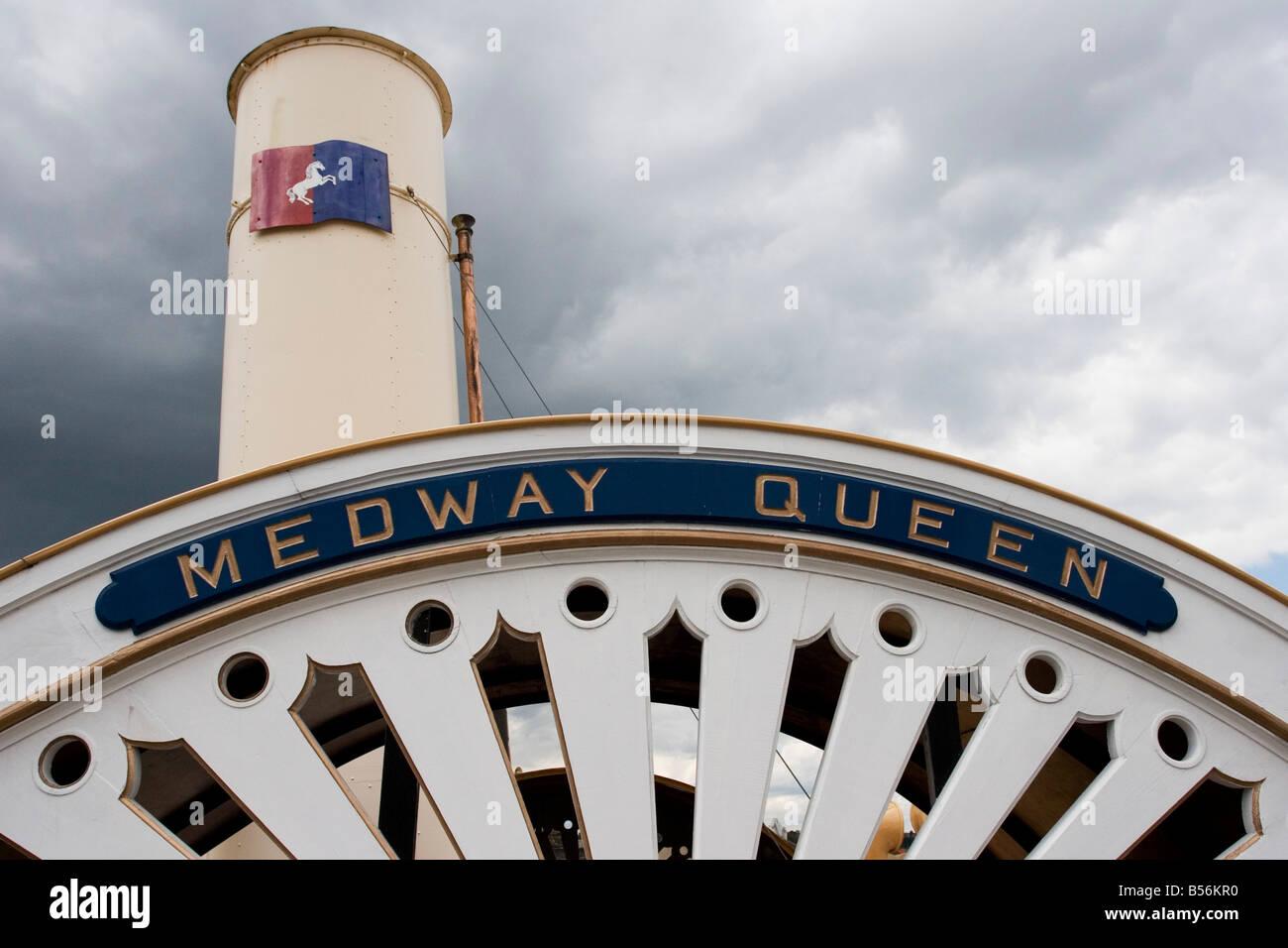 Medway Queen Paddle Wheel Cover Stock Photo - Alamy