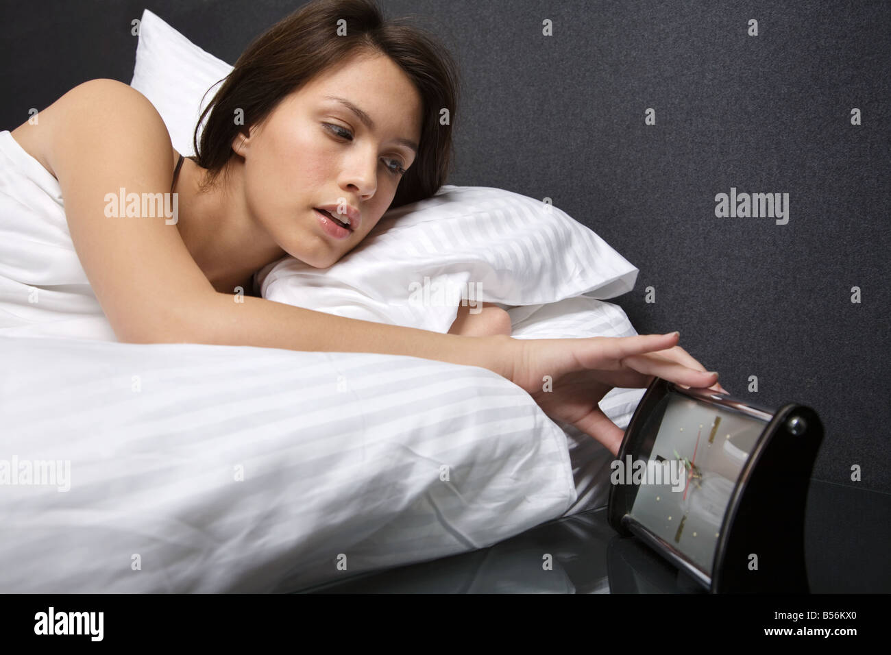 A woman waking up Stock Photo - Alamy