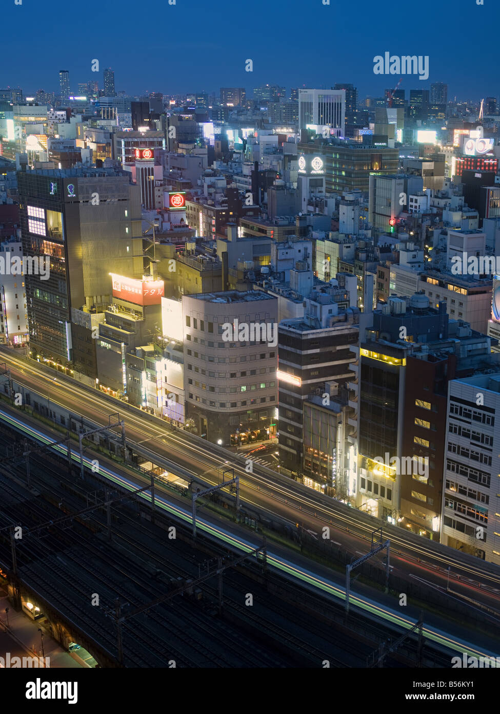 City at night Stock Photo - Alamy