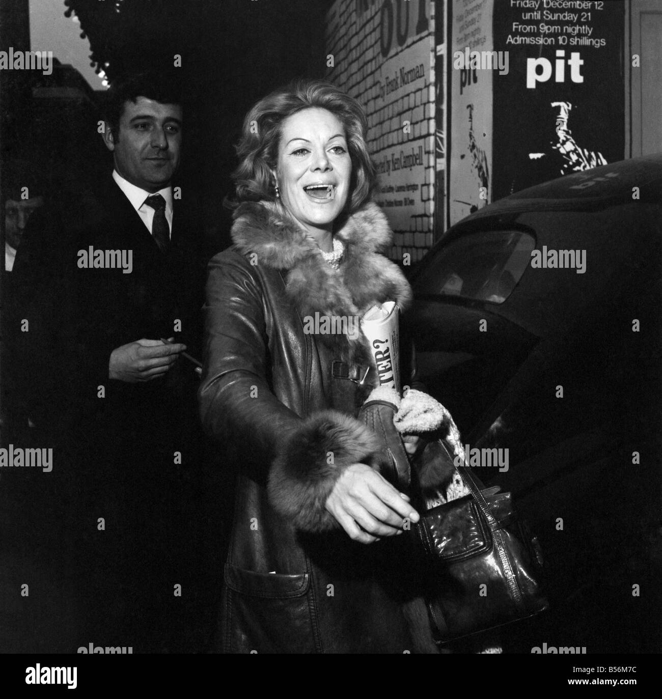 Rachel Roberts, estranged wife of actor Rex Harrison pictured going ...
