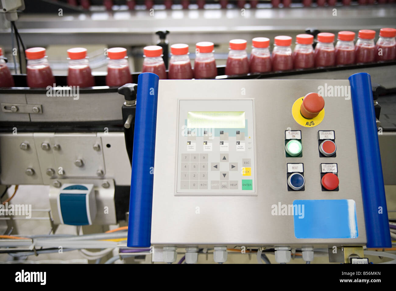 Bottles being made in a factory Stock Photo - Alamy