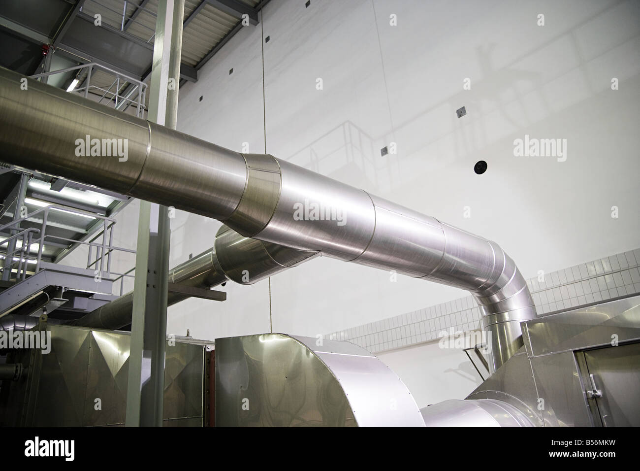 Industrial piping in a factory Stock Photo - Alamy