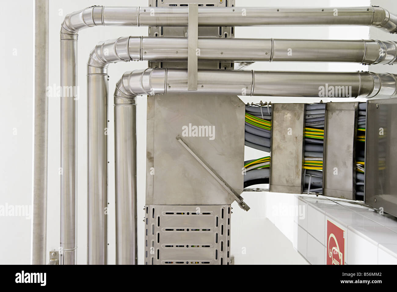 Industrial piping in a factory Stock Photo - Alamy