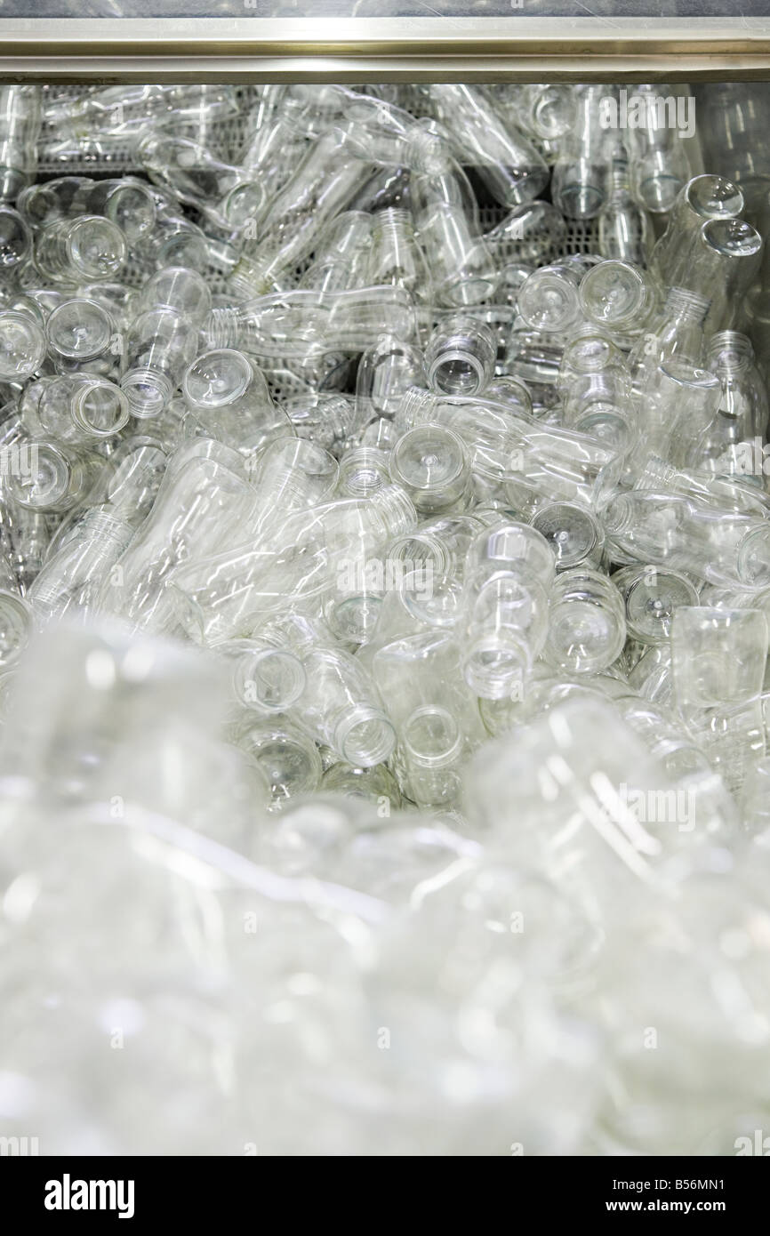 Plastic bottles in a factory Stock Photo - Alamy