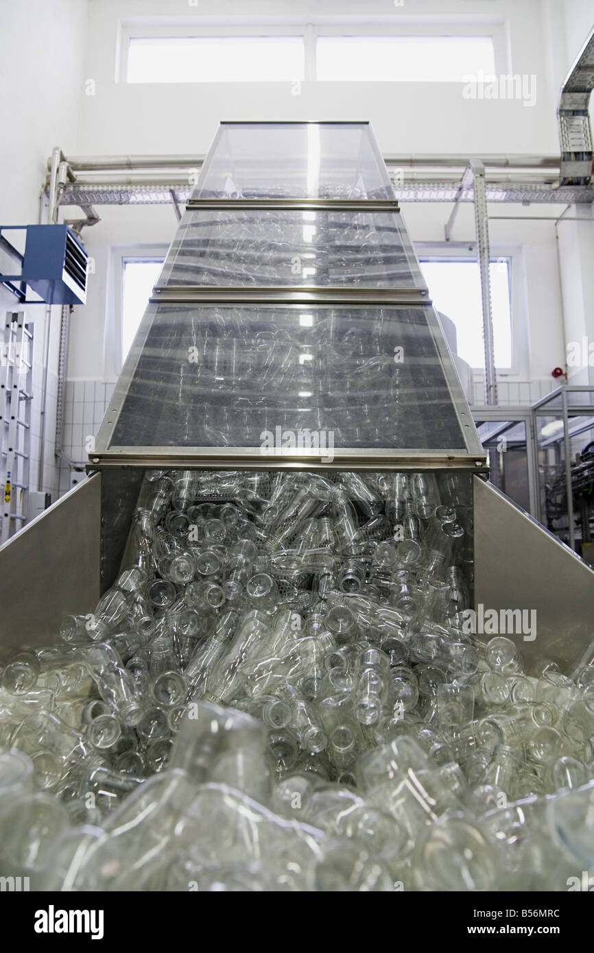 Plastic bottles in a factory Stock Photo - Alamy