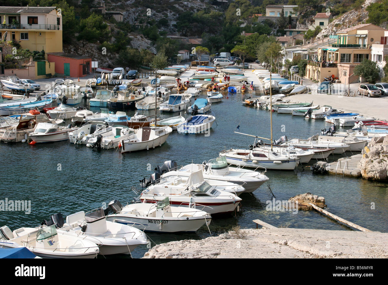 Harbour of Morgiou near Marseille Provence France Stock Photo - Alamy