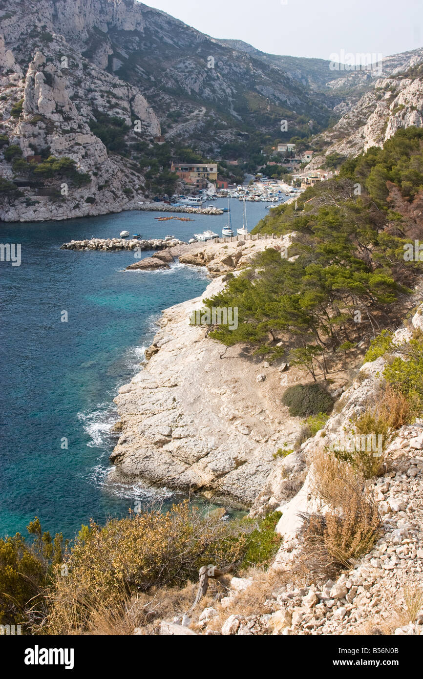 Harbour of Morgiou near Marseille Provence France Stock Photo - Alamy