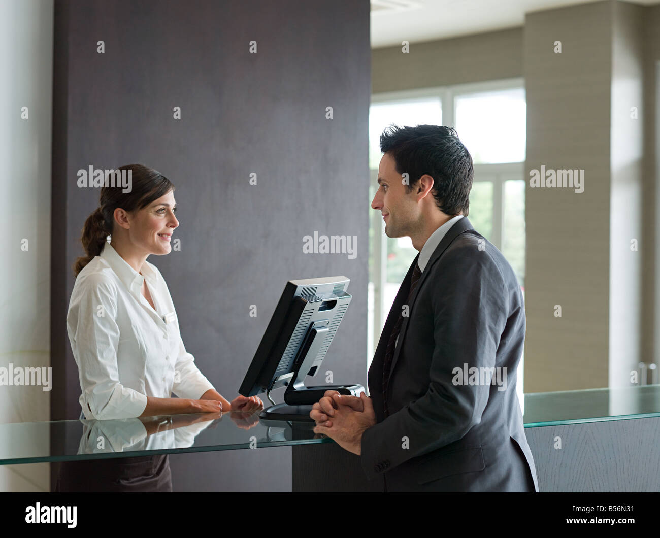 Airport Receptionist High Resolution Stock Photography and Images - Alamy