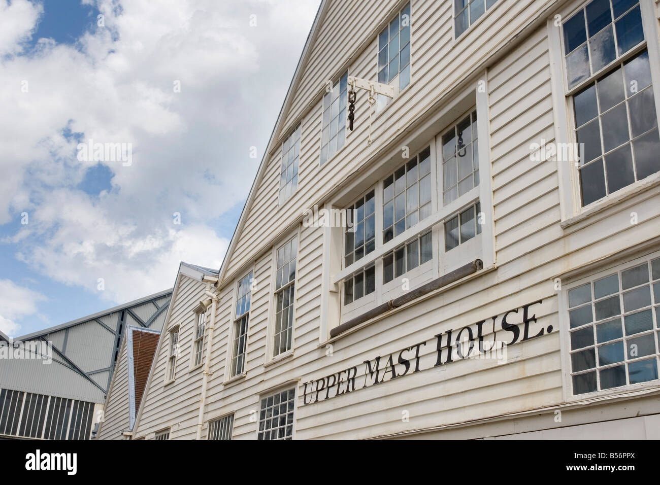 Upper Mast House at Chatham Dockyard Stock Photo - Alamy
