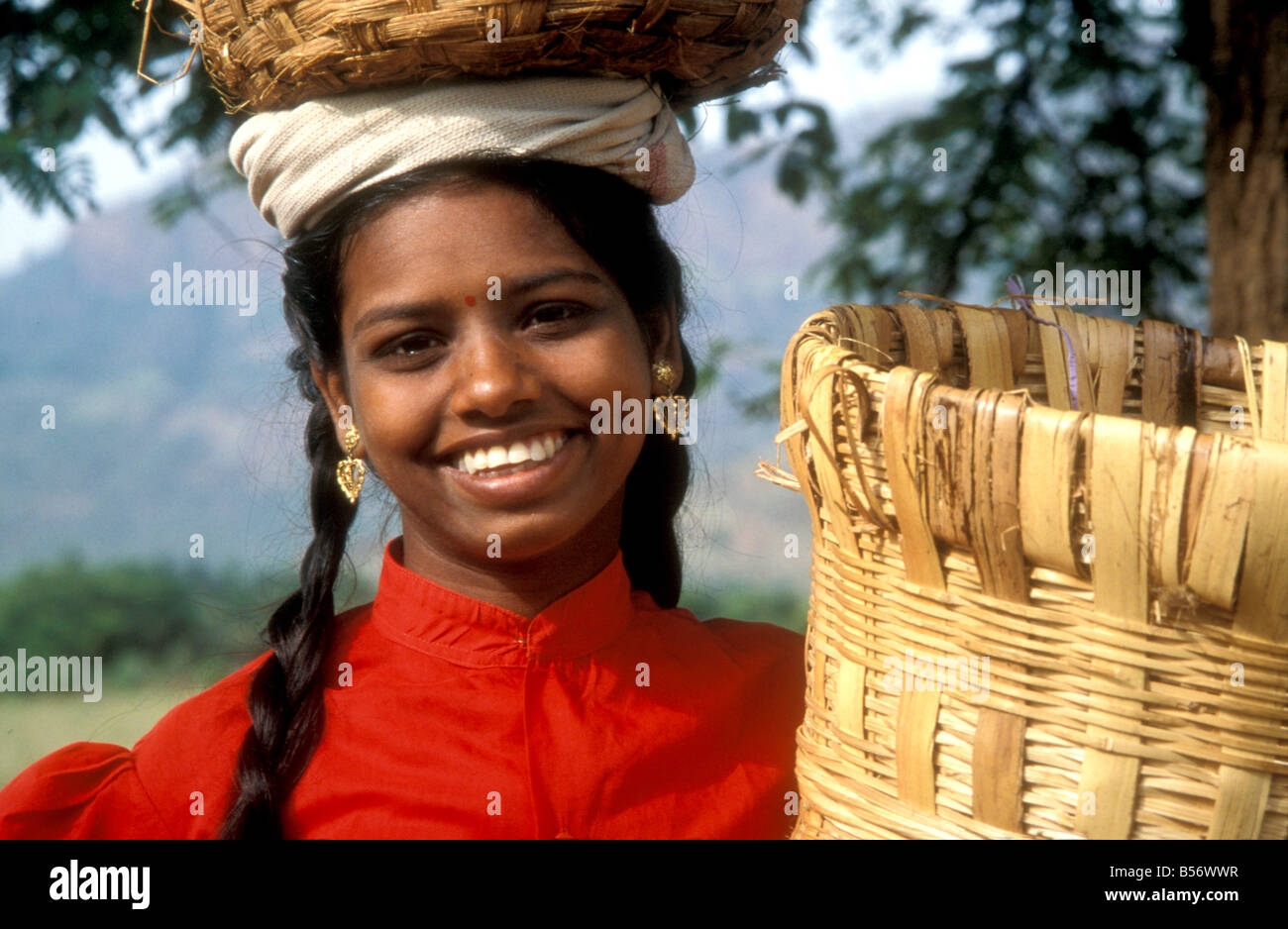 rural scene tamil nadu southern india Stock Photo - Alamy