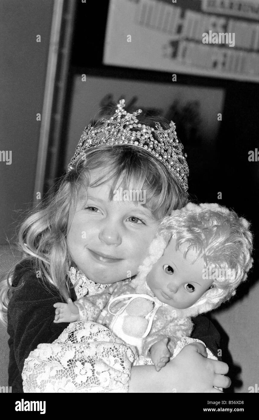 Competitors in the Mini Miss UK beauty competition. January 1975 75 ...