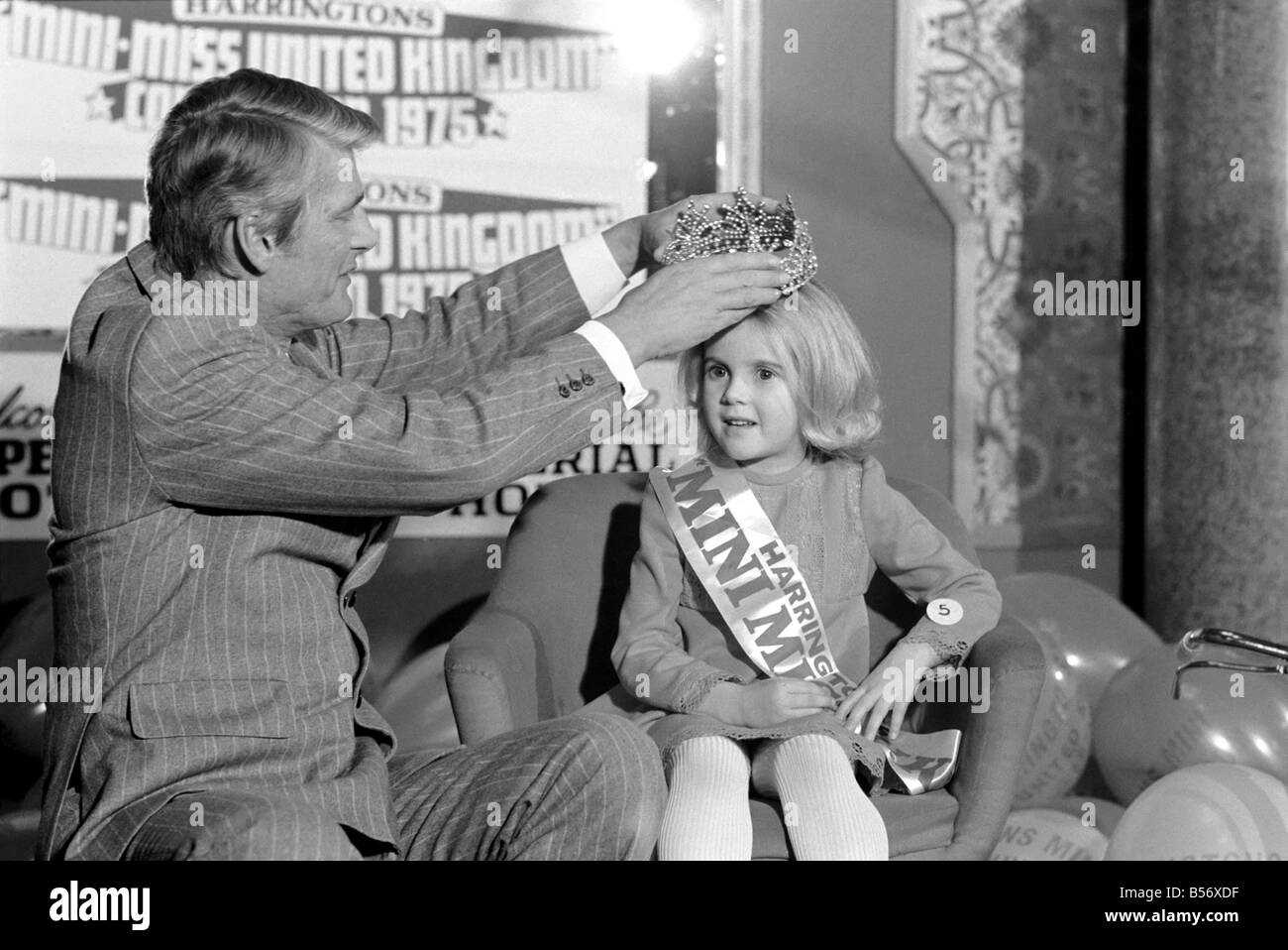 DJ Pete Murray seen here crowning the winner of the Mini Miss UK beauty ...