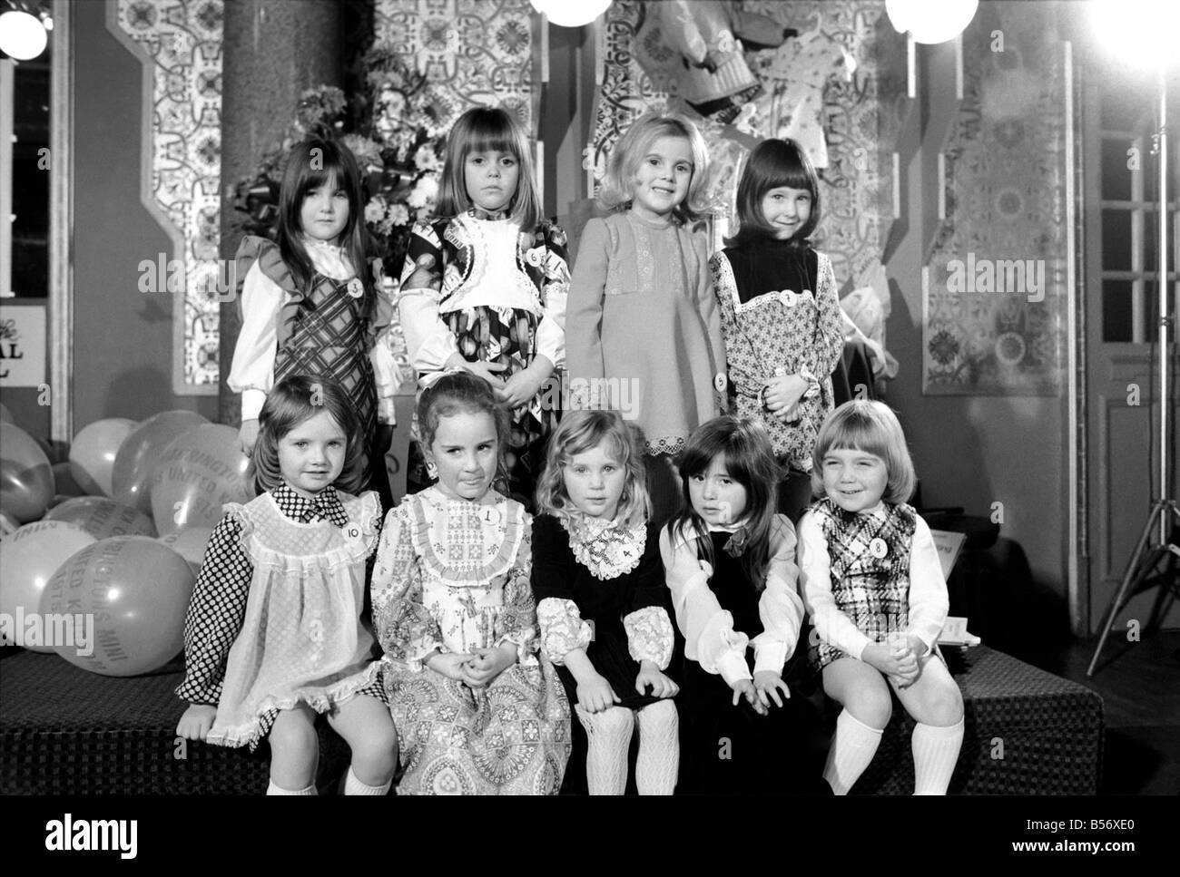 The top ten competitors in the Mini Miss UK beauty competition. January ...