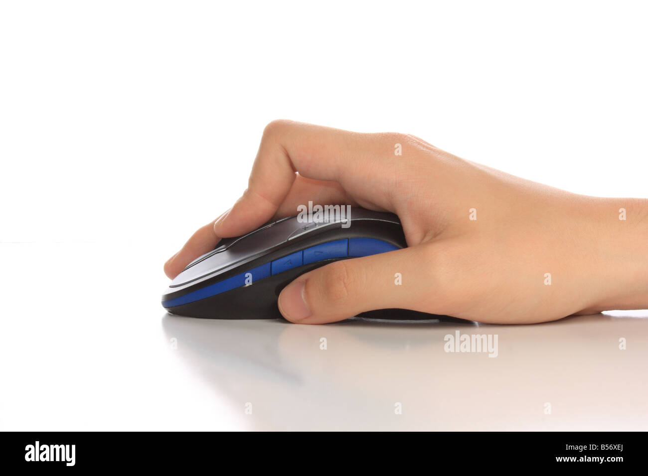 Computer mouse and hand Stock Photo - Alamy