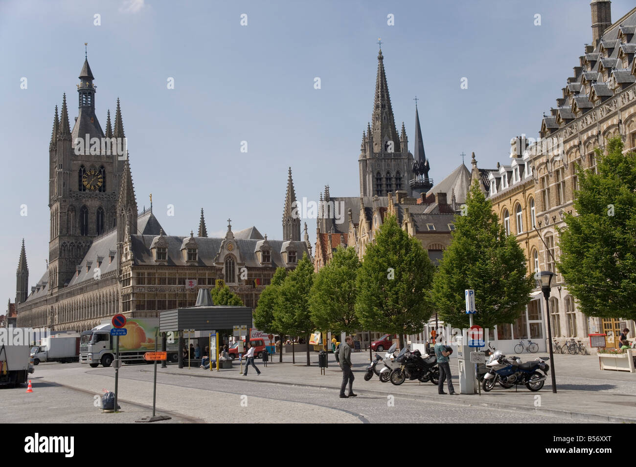 The Cloth Hall and theSaint Martin's Cathedral and the central square ...