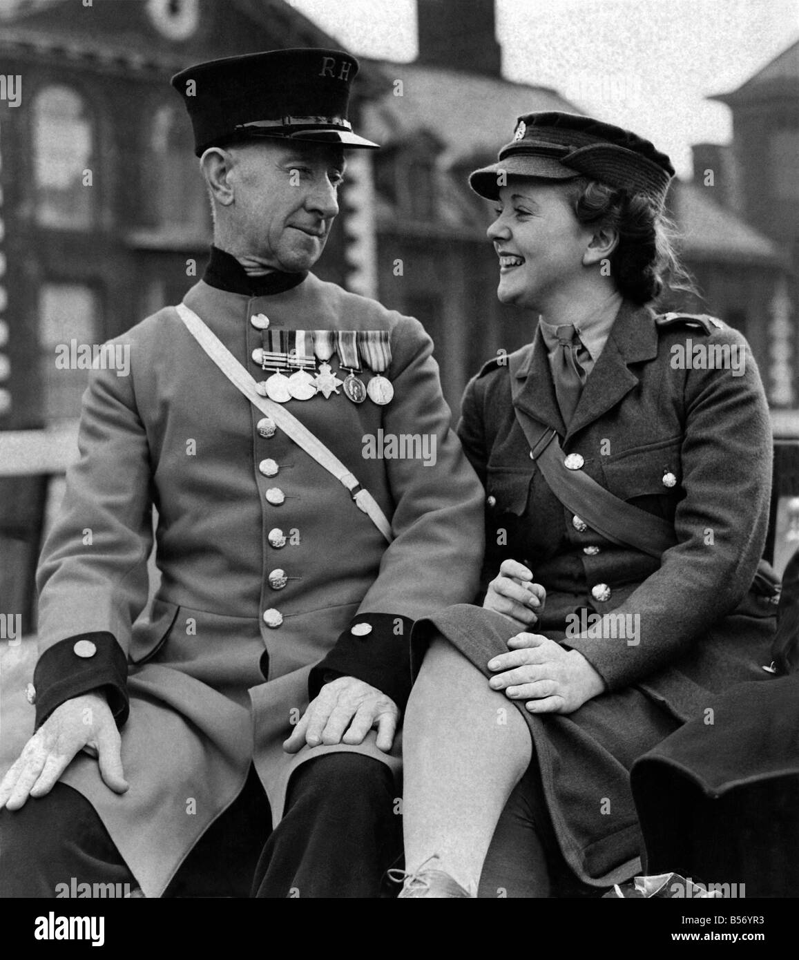 World War II Women. An old veteran of other wars, telling the tale to ...