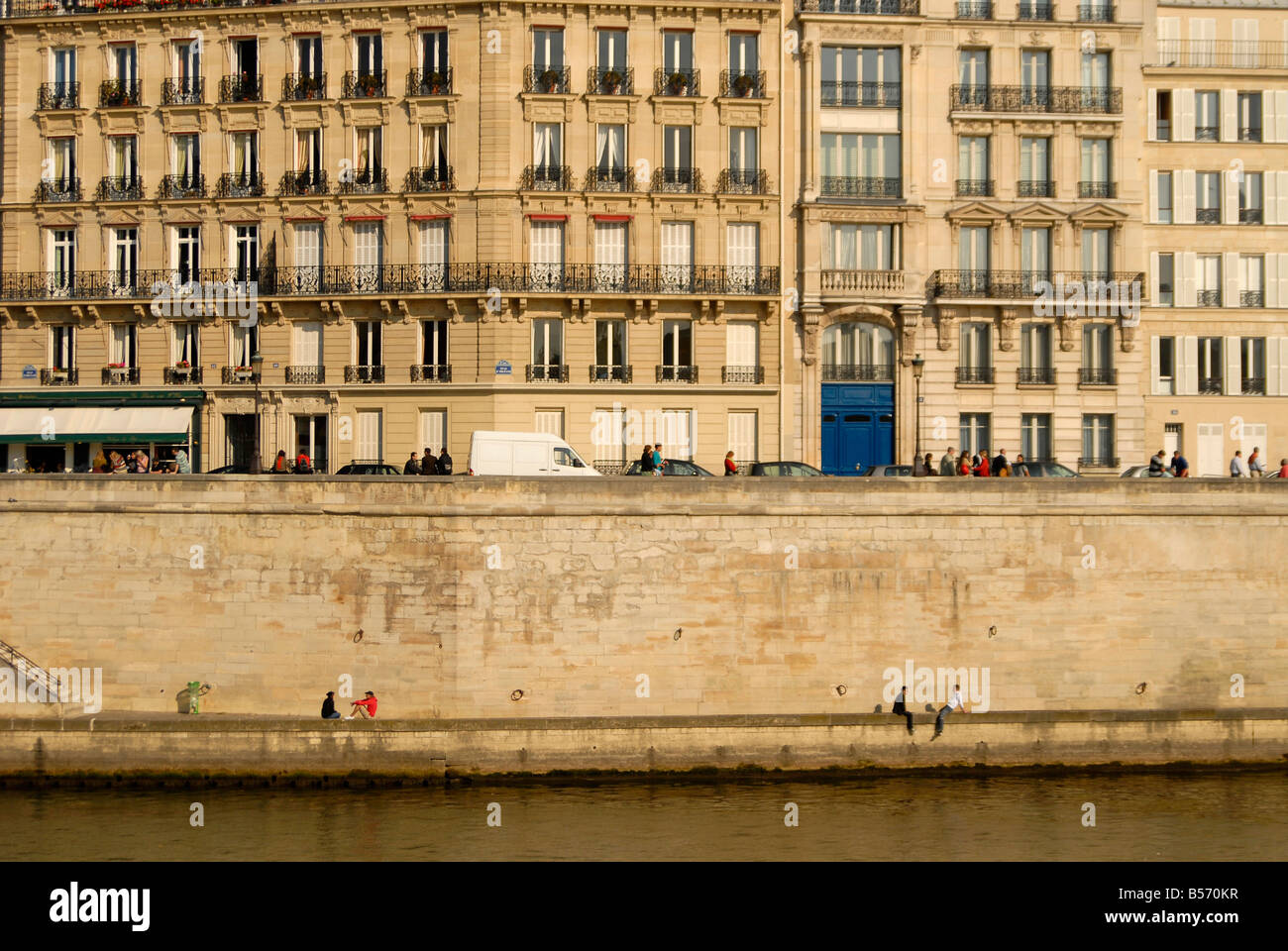 river Seine shore in Paris France Stock Photo - Alamy
