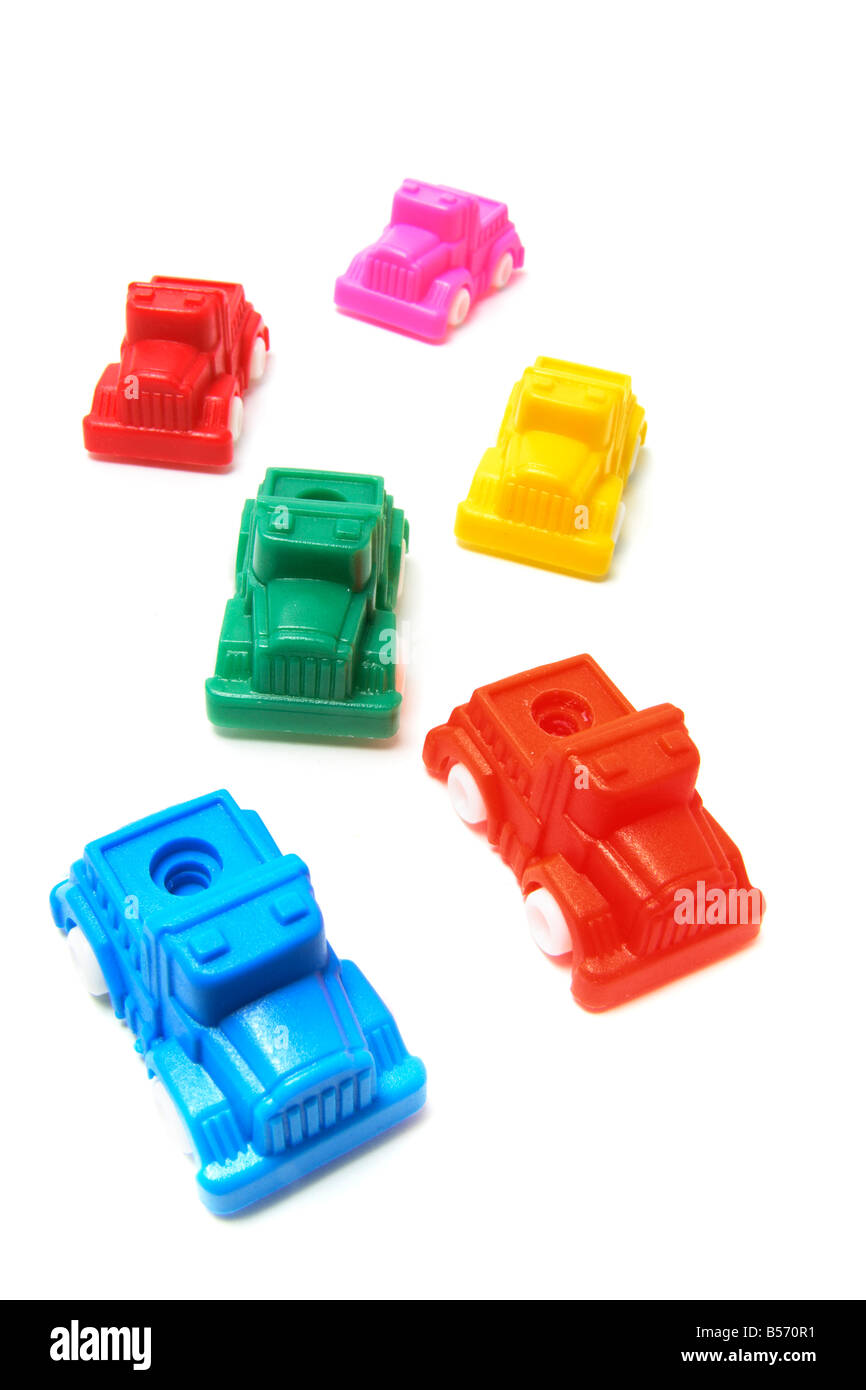 Plastic Toy Cars Stock Photo - Alamy