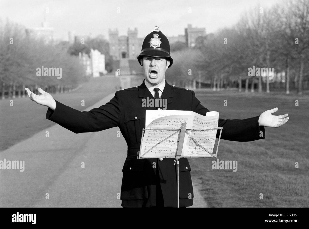 Bobby policeman Black and White Stock Photos & Images - Alamy