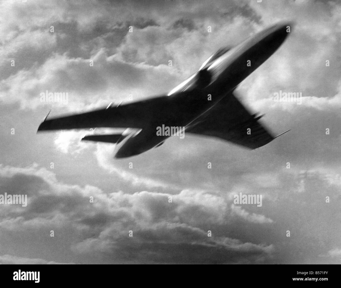 The Supermarine 535 Swift with Rolls Royce nene turbo-jet engine, a ...