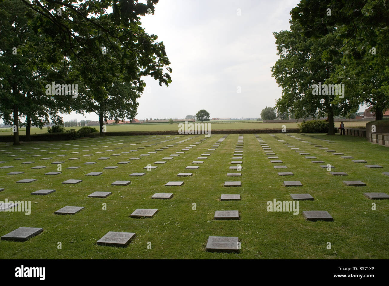 Langemarck German cemetery in the Ypres Salient, First World War in ...