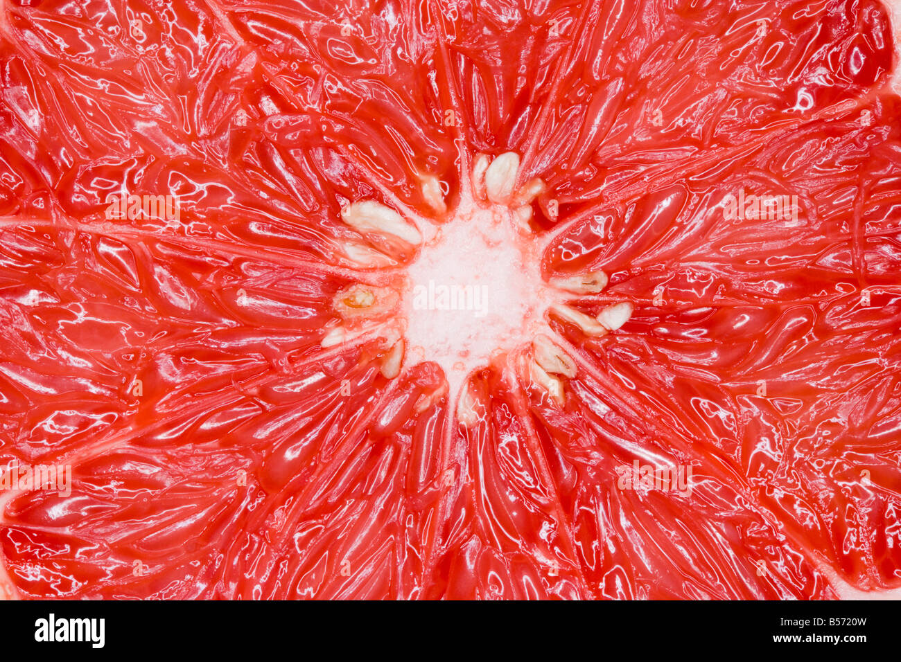 Ruby red grapefruit close up Stock Photo - Alamy