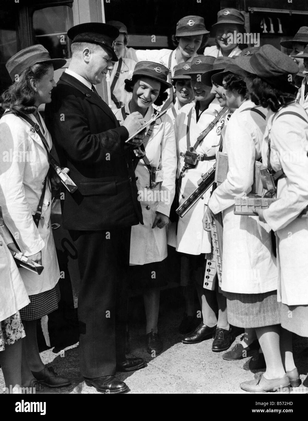 World War II Women: London transport - conductresses seen here ...