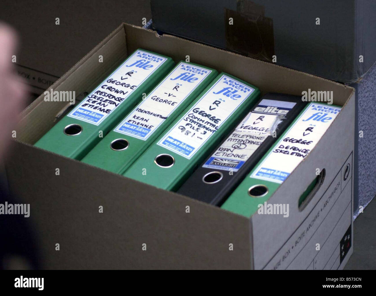 JILL DANDO MURDER TRIAL DOCUMENTS FOR THE CASE MAR 2001 Stock Photo - Alamy