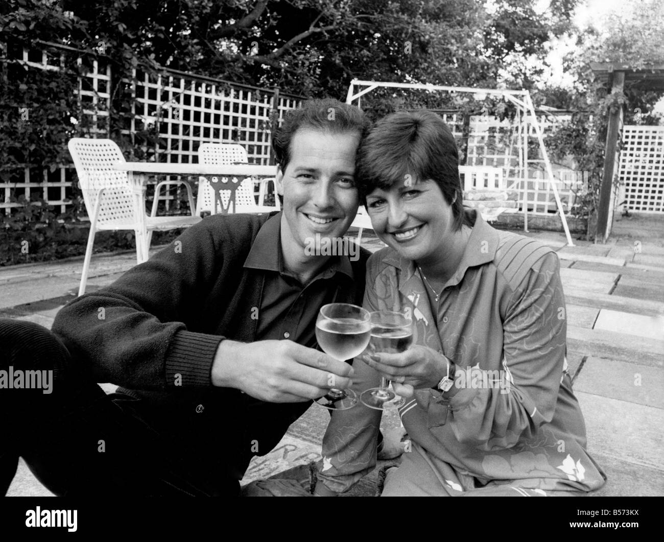 Michael Barrymore and wife Cheryl toast his success at the rented house ...