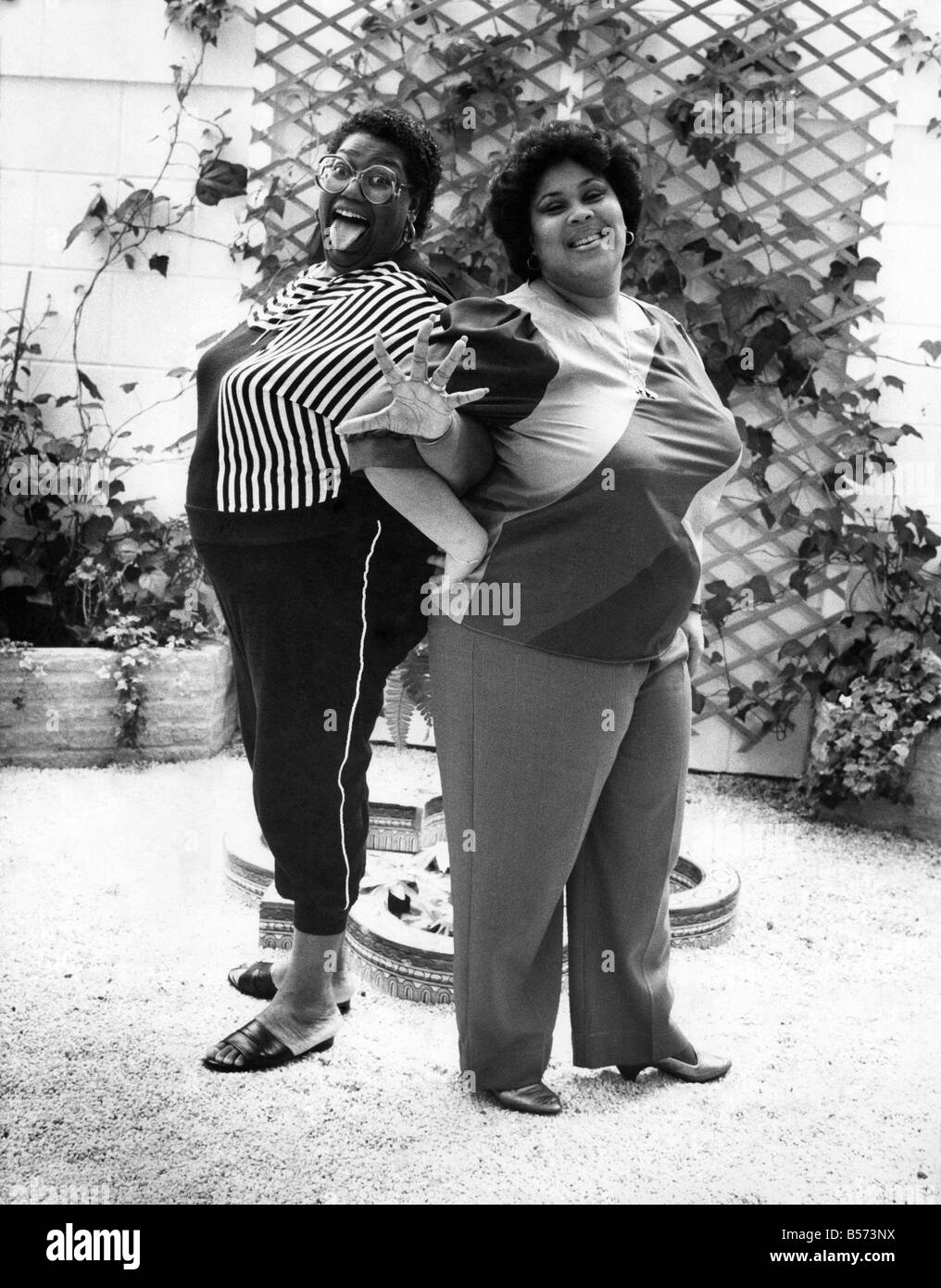 The weather girls 1984 Black and White Stock Photos & Images - Alamy