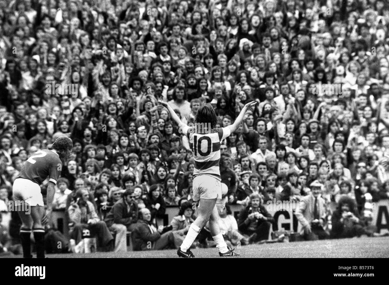 Stanley Bowles salutes the fans. And they salute back. It happens often ...