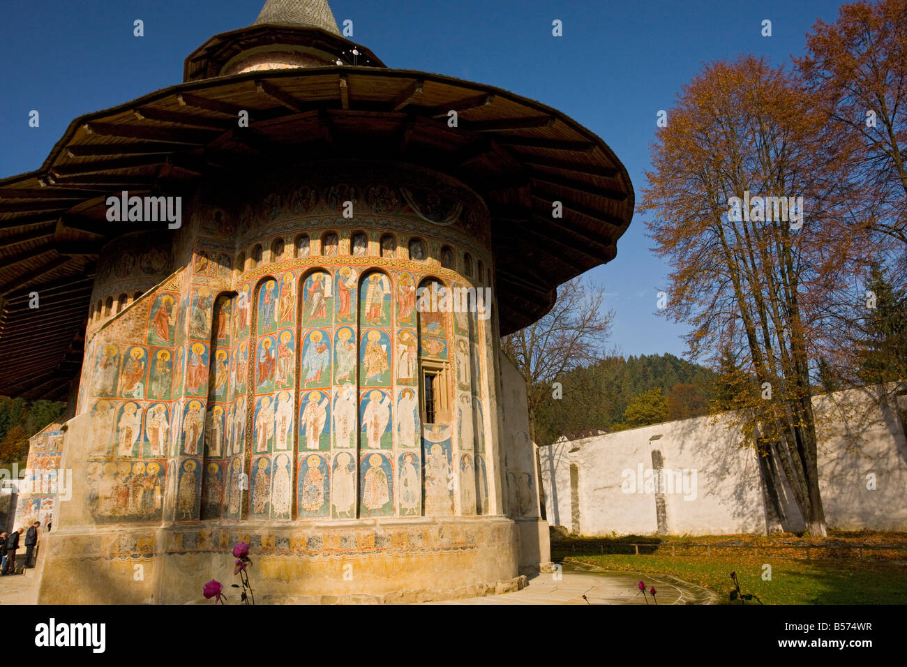 Voronet Painted Monastery Southern Bucovina north Romania Stock Photo ...