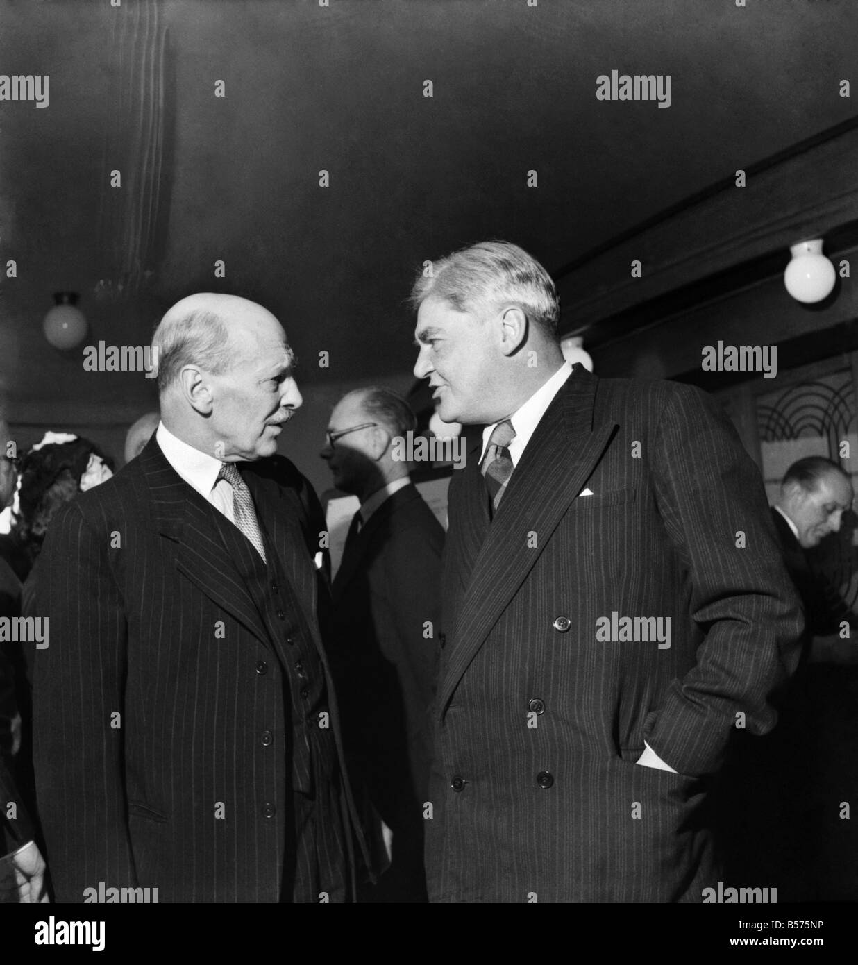 Labour Party Conference 1953: Nye Bevan and Clement Attlee former Prime ...