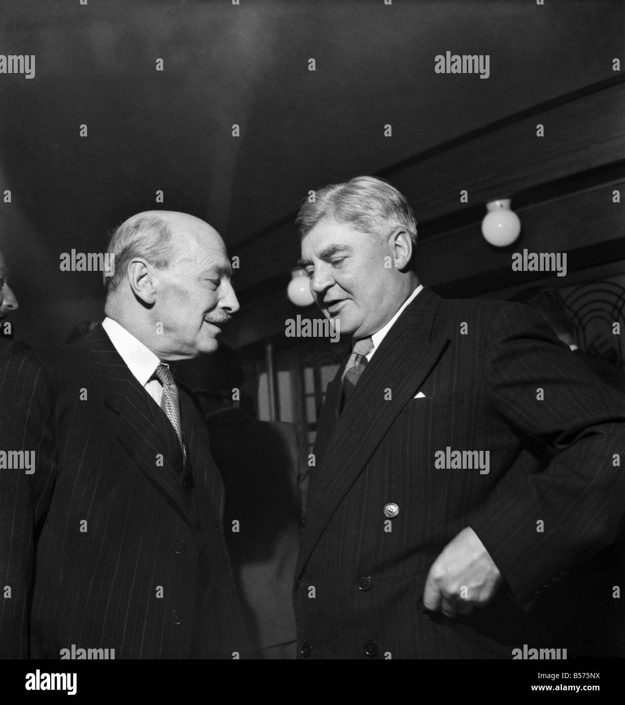 Labour Party Conference 1953: Nye Bevan and Clement Attlee former Prime ...