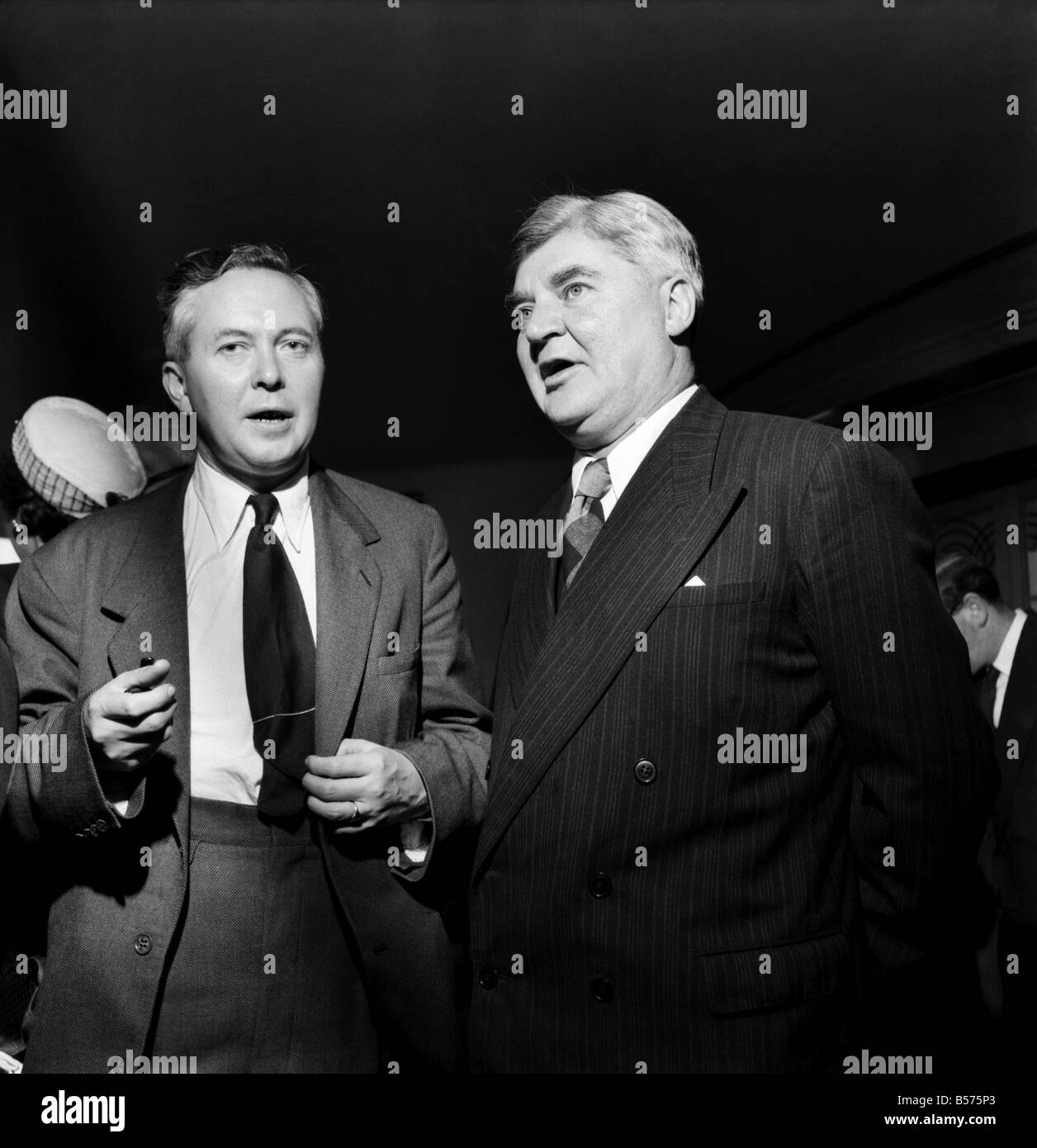 Labour Party Conference 1953: Nye Bevan and Harold Wilson. September ...