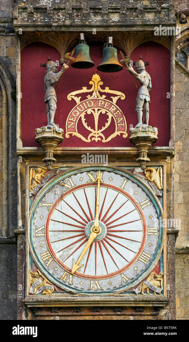 Knights Clock, Wells Cathedral, Somerset, England, UK Stock Photo - Alamy