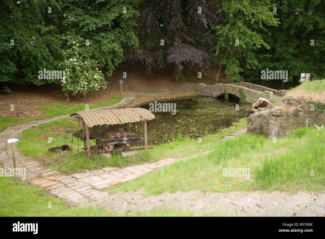 Hooge Chateau crater near Ypres a mine blown up by the British in 1915 ...