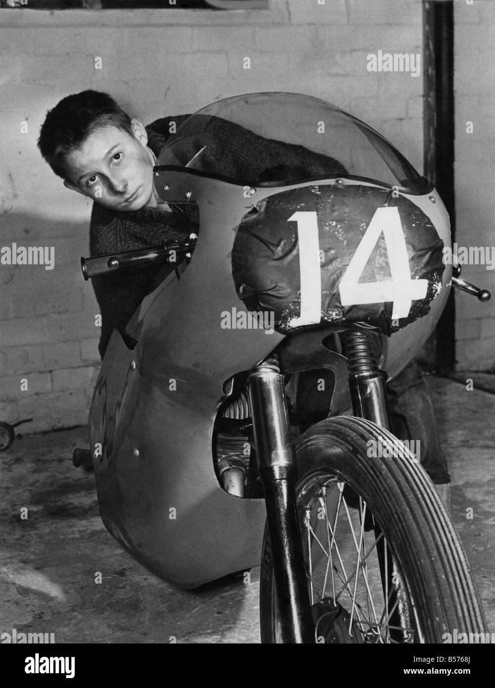 1960s Motorcycle Black and White Stock Photos & Images - Alamy