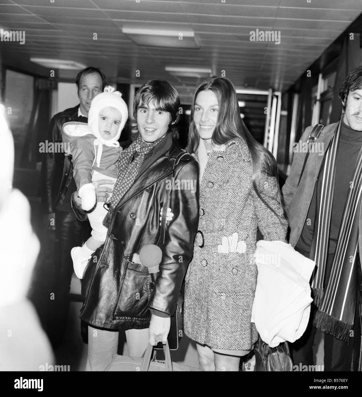 The Monkees: Monkee Davy Jones Arrived at Heathrow Airport with his ...