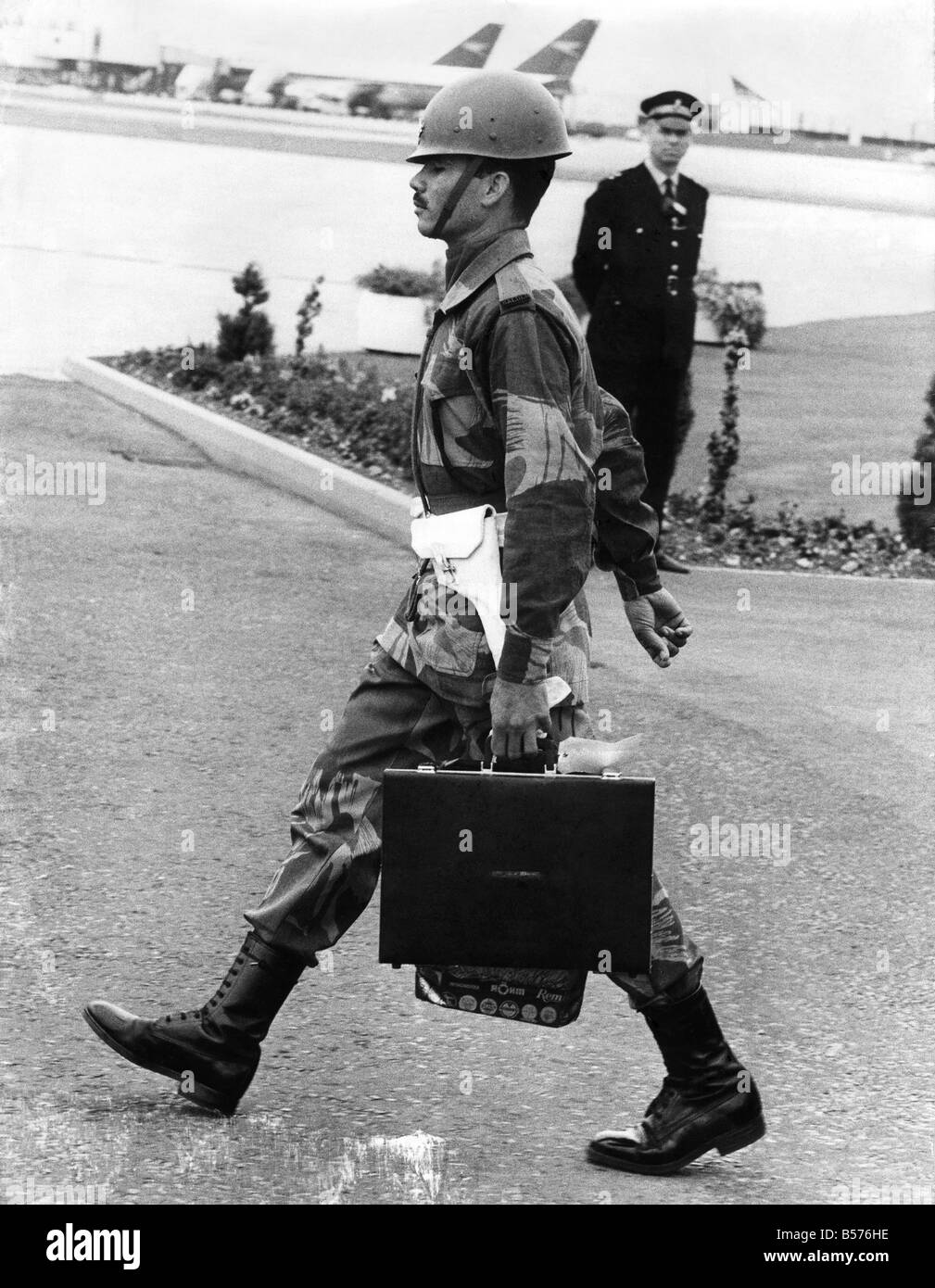 President Ali Bhutto of Pakistan arriving at Heathrow with his own ...