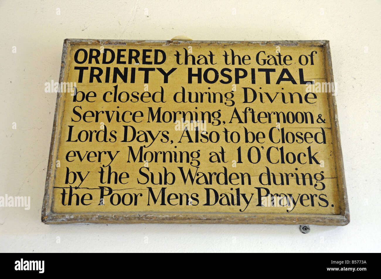 Old trinity hospital hi-res stock photography and images - Alamy