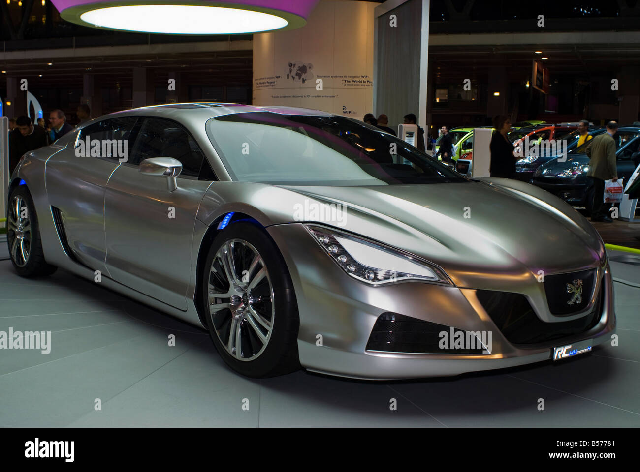 Paris France, lower carbon cars, Electric Hybrid Motor, Concept Car ...