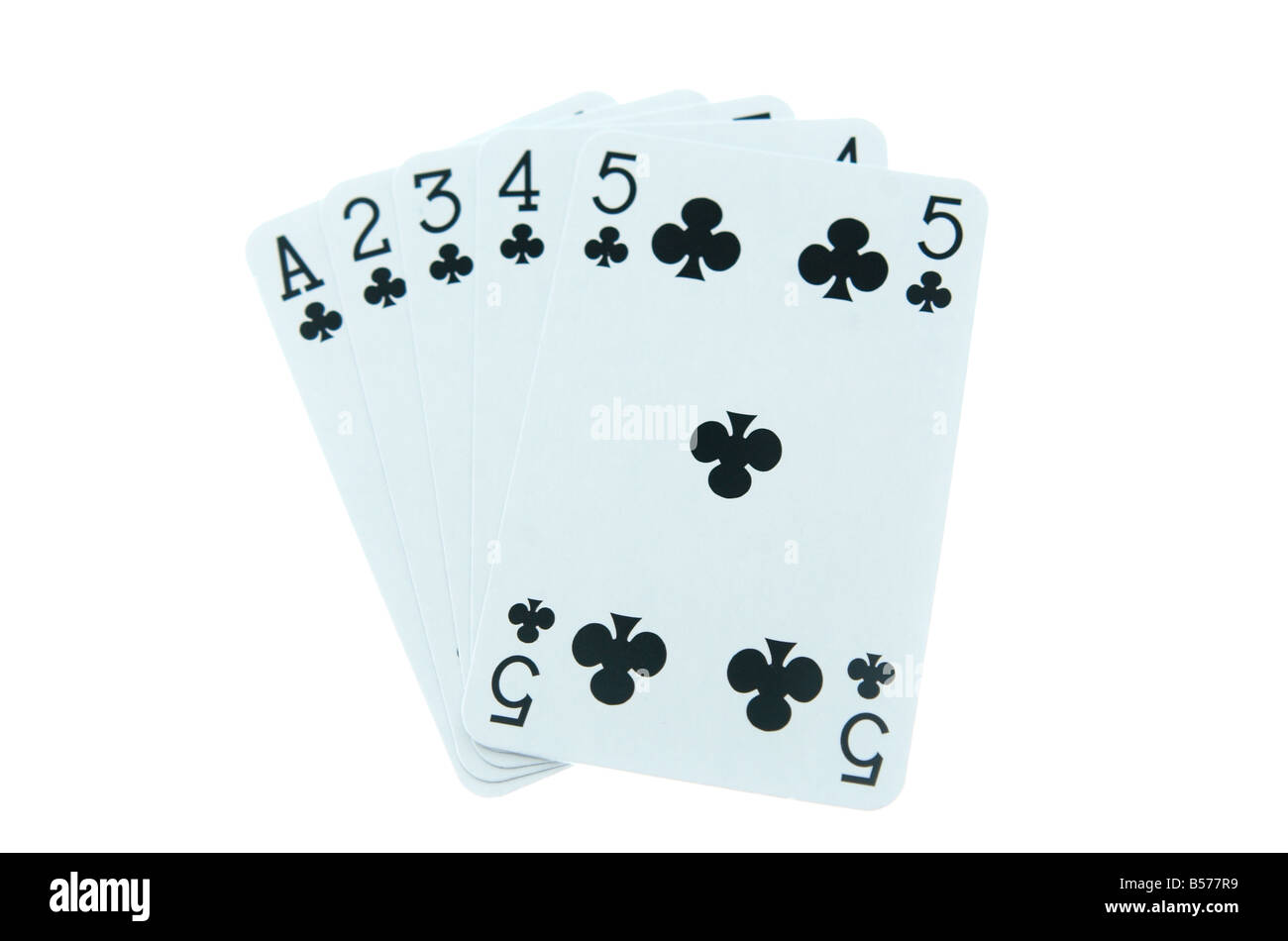 Straight flush poker hand hi-res stock photography and images - Alamy