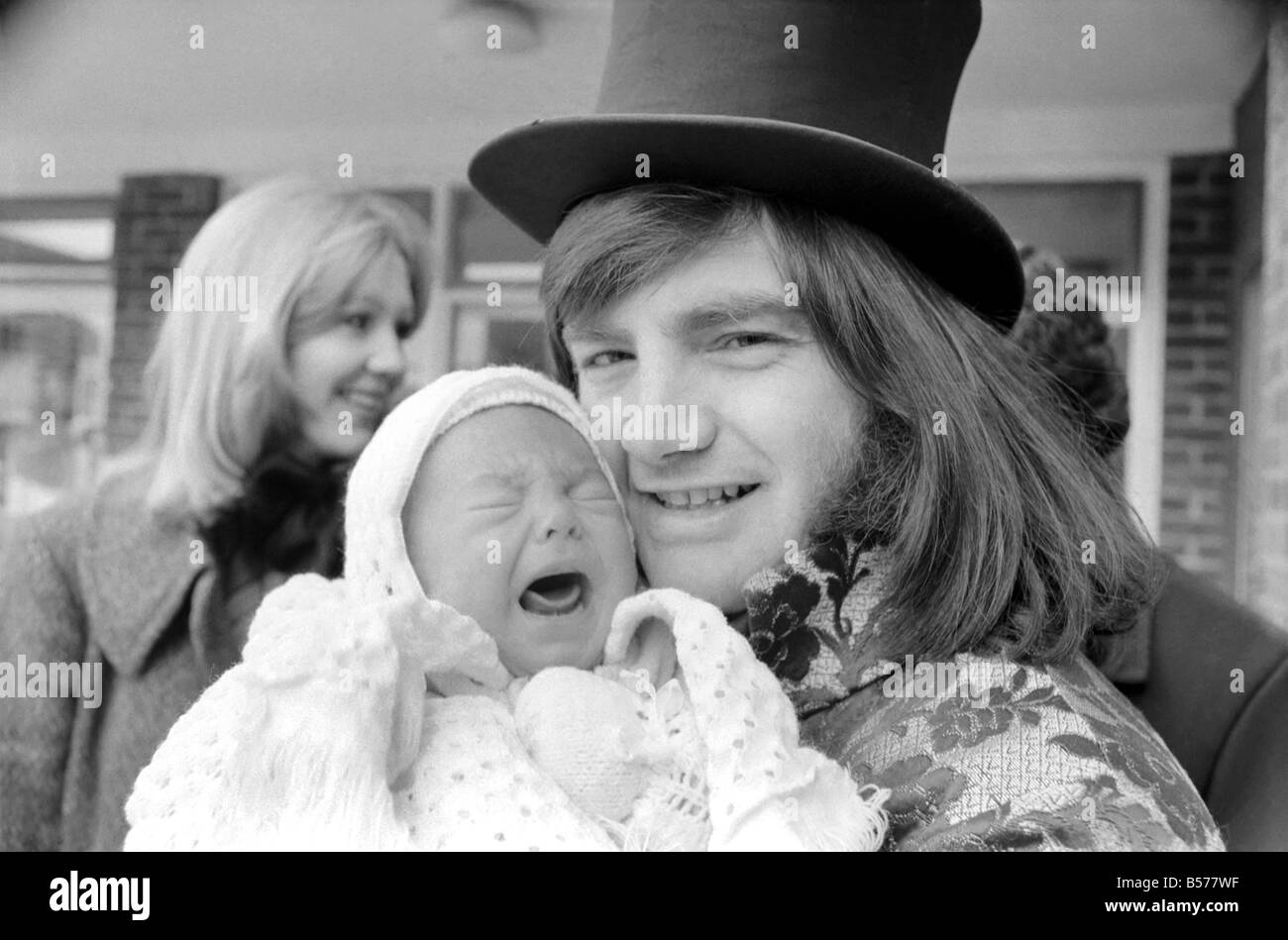 Screaming Lord Sutch and son and Thann Rendessy. February 1975 75-01011 ...