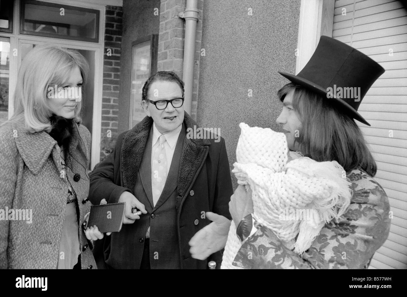 Screaming Lord Sutch and son and Thann Rendessy. February 1975 75-01011 ...