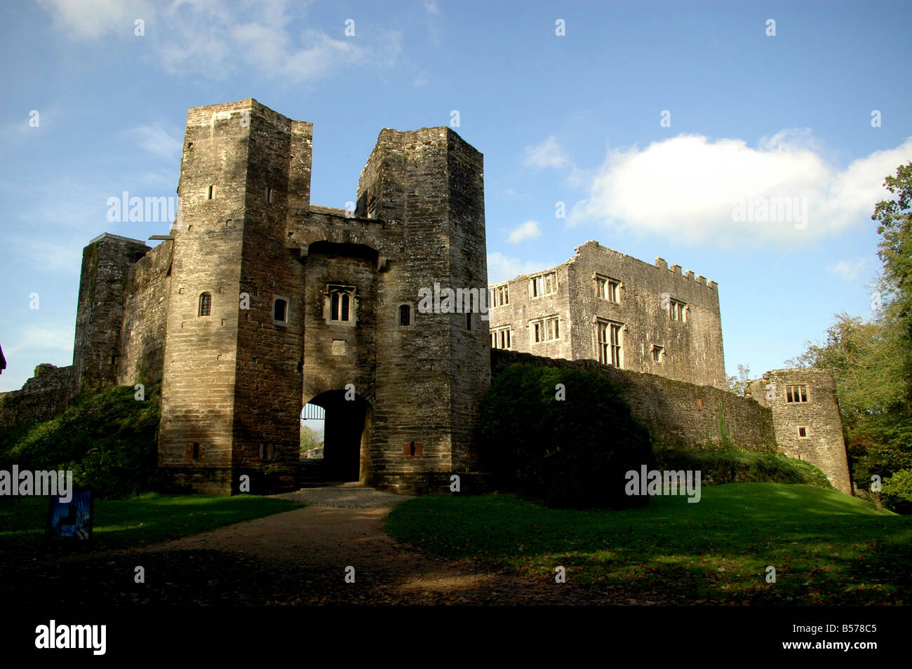 Berry Pomeroy a ruined castle in totnes, south devon, england, english ...
